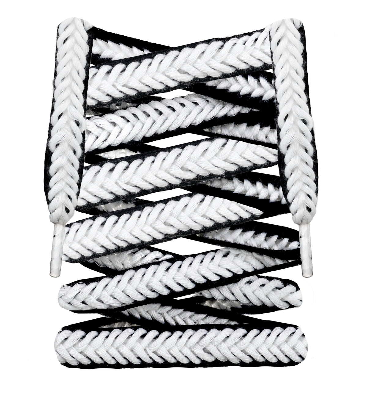 Flat Wheat Woven Two-Tone Shoelaces — LitLaces®