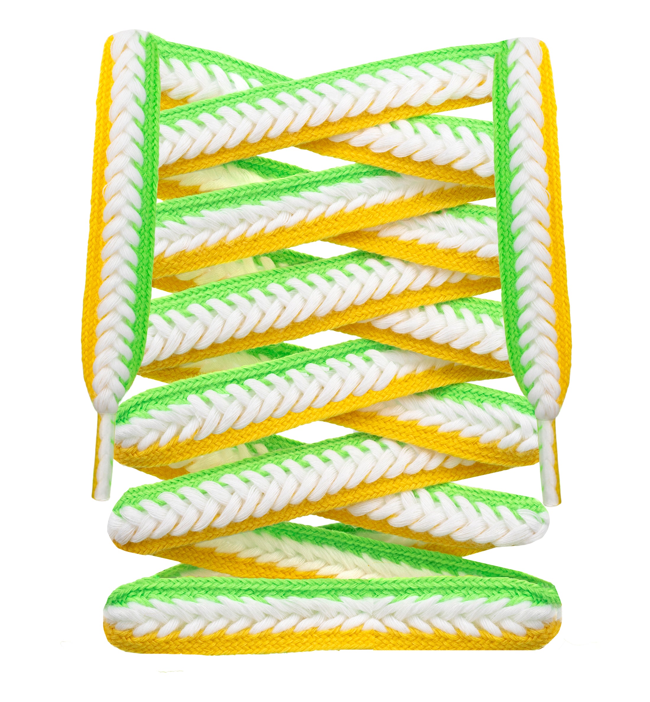Flat Wheat Woven Two-Tone Shoelaces — LitLaces®