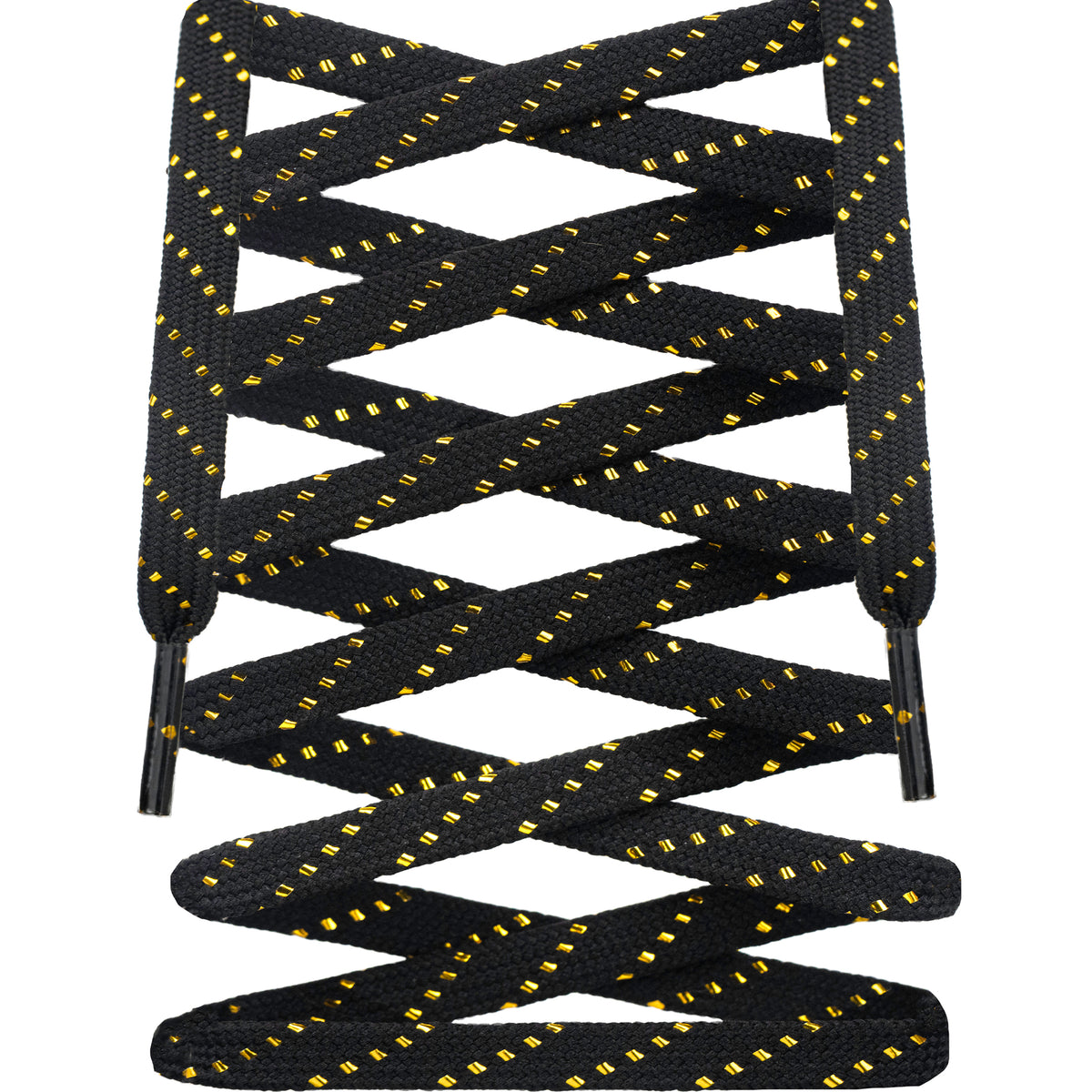 Flat Two-Tone Metallic Shoelaces — LitLaces®