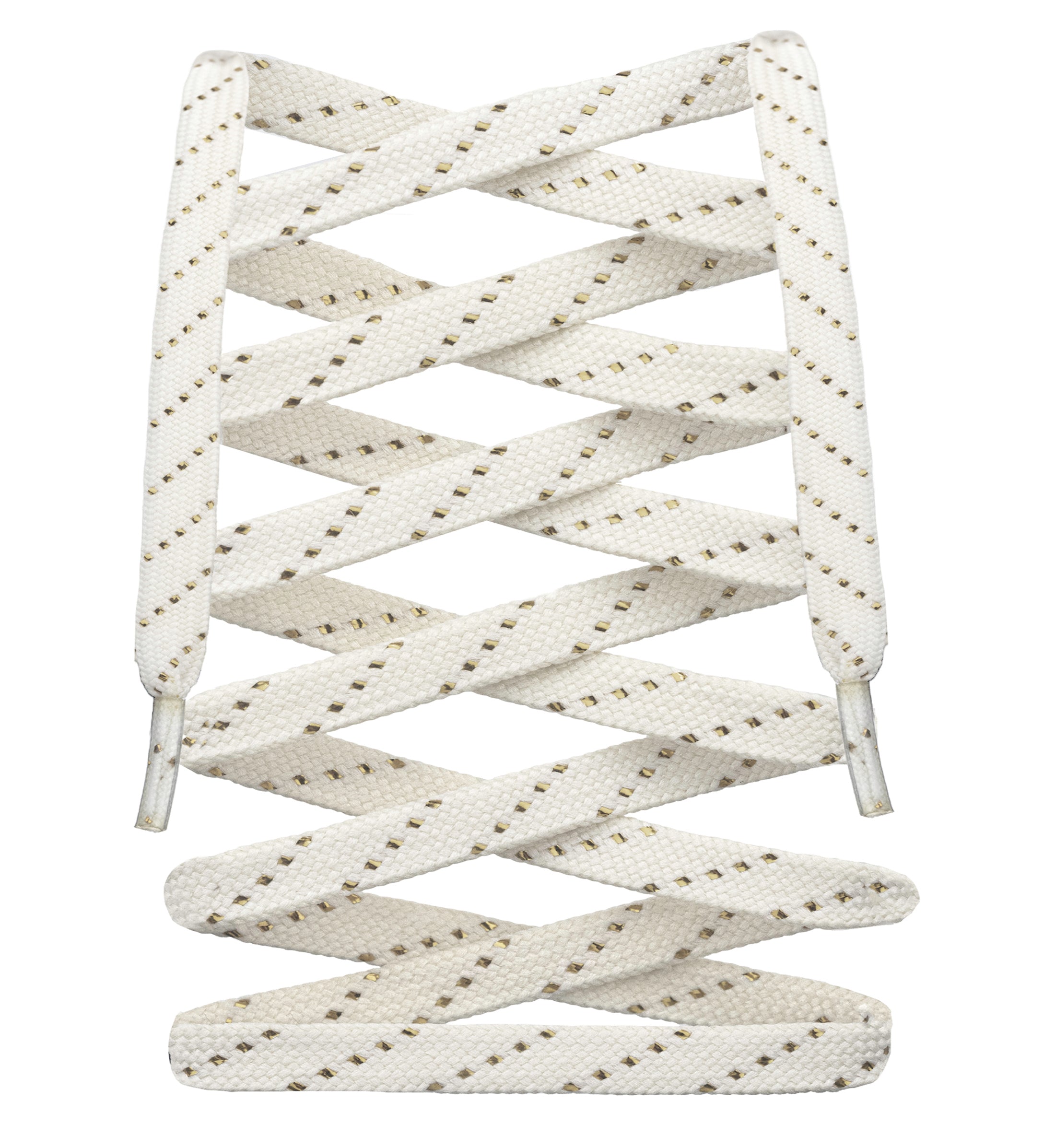 Flat Two-Tone Metallic Shoelaces — LitLaces®